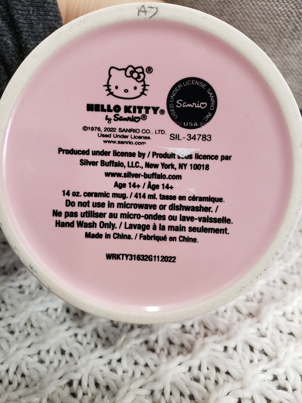 Hello Kitty Strawberry 14oz Pink Mug Hk Collection - PipPosh
